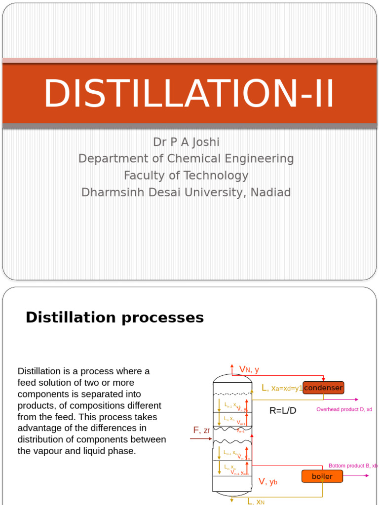 PAJ Distillation II | PDF | Distillation | Vapor