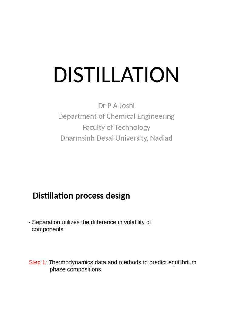PAJ-Distillation-I | PDF | Phase Diagram | Chemical Equilibrium PAJ-Distillation-I | PDF | Phase Diagram | Chemical Equilibrium