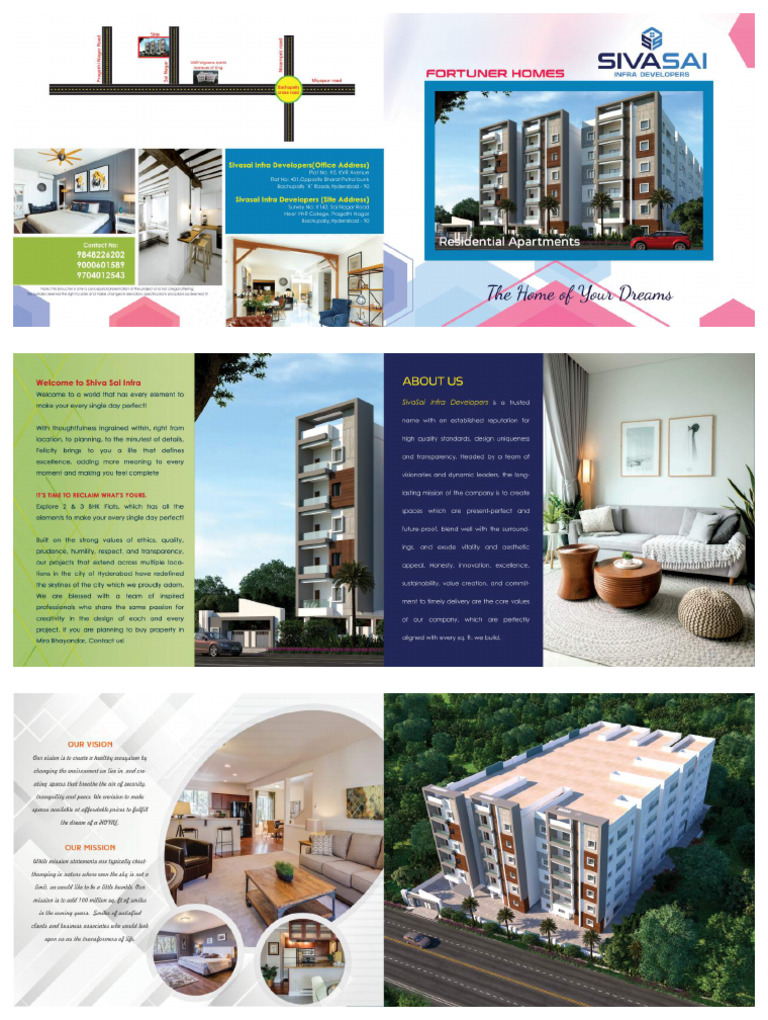 Siva Fortuner Homes Brochure | PDF
