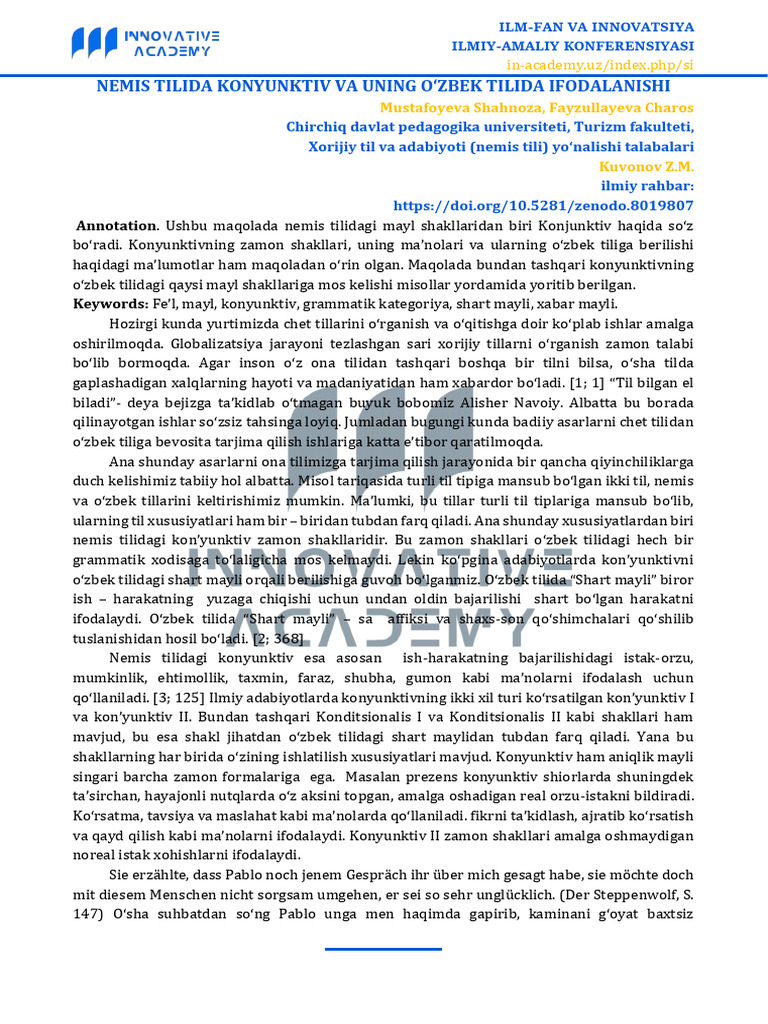 Ilm Fan+Va+Innovatsiya+1213 | PDF