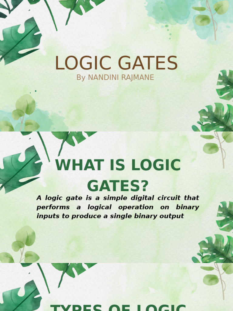 Logic Gates | PDF