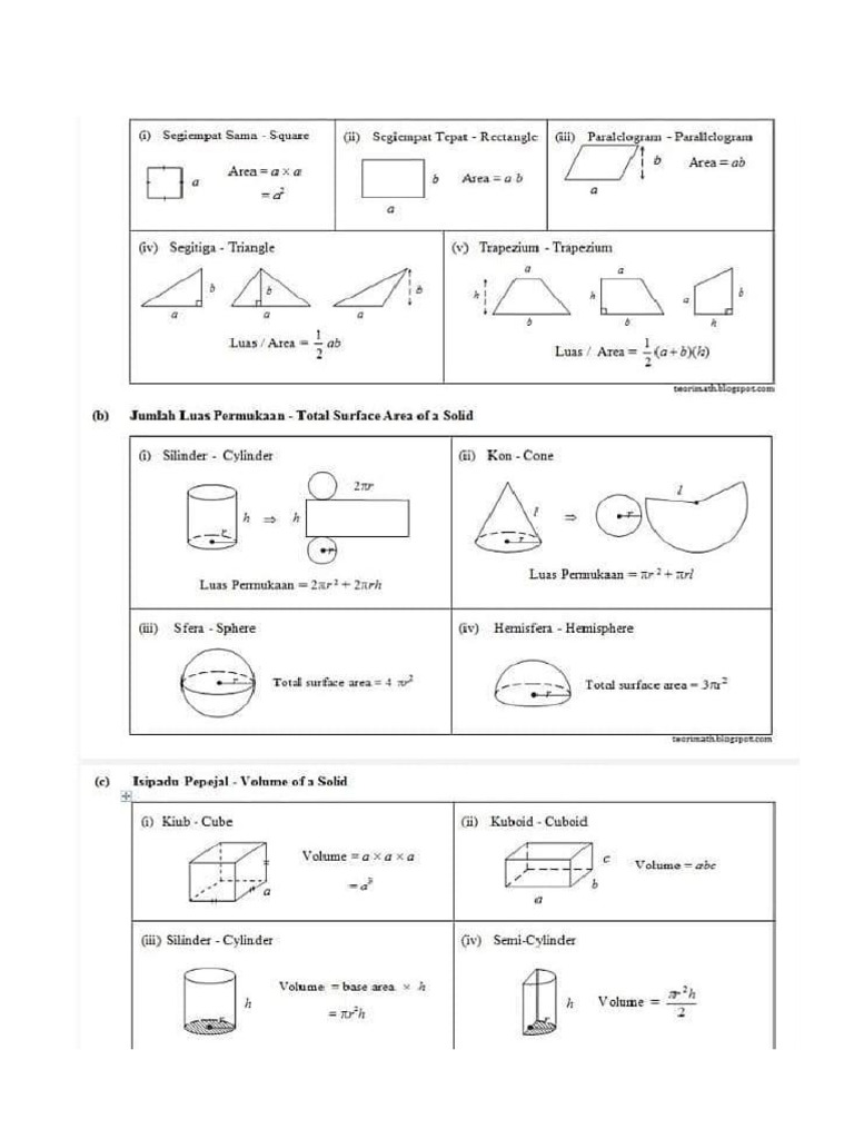 Bab 6 - Bentuk Geometri Tiga Dimensi | PDF