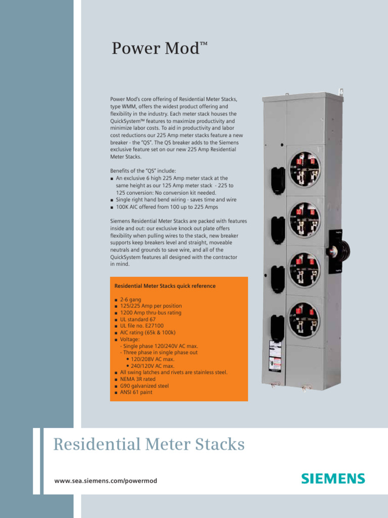 2 ResidentialMeterStacks | PDF | Manufactured Goods | Equipment