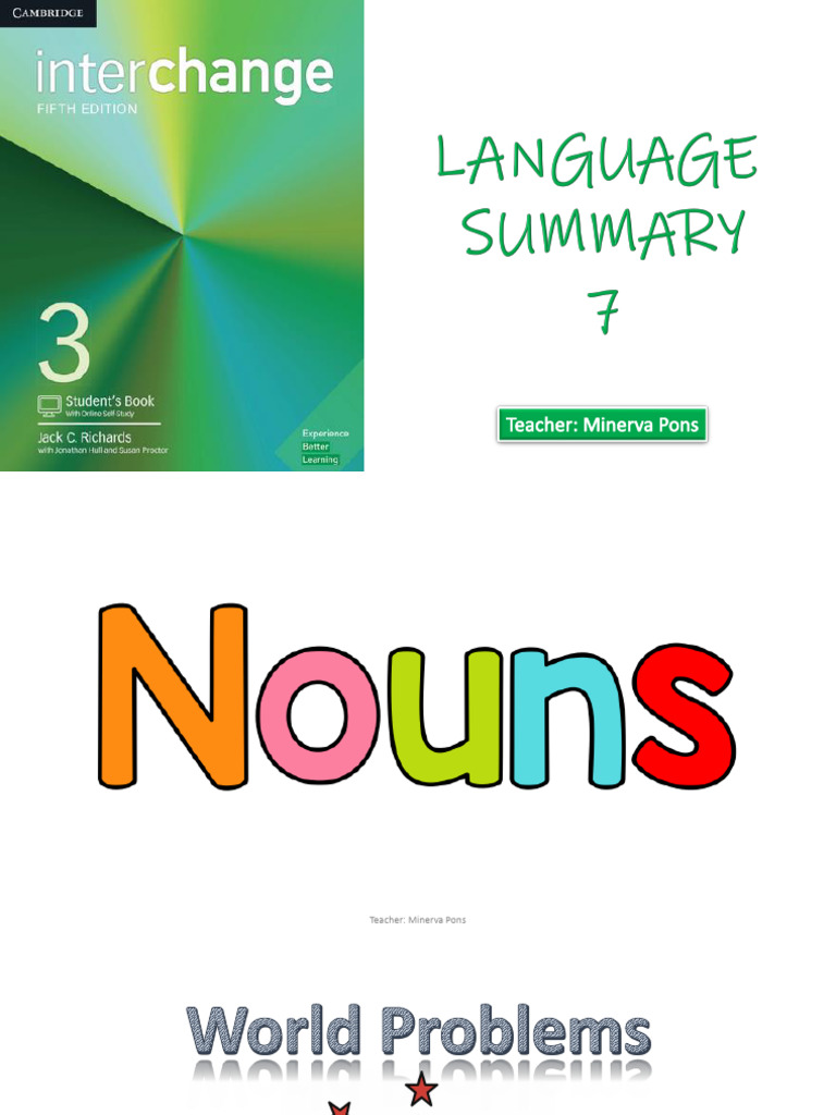Language Summary 7 - Level 3 | PDF | Teachers | Natural Environment