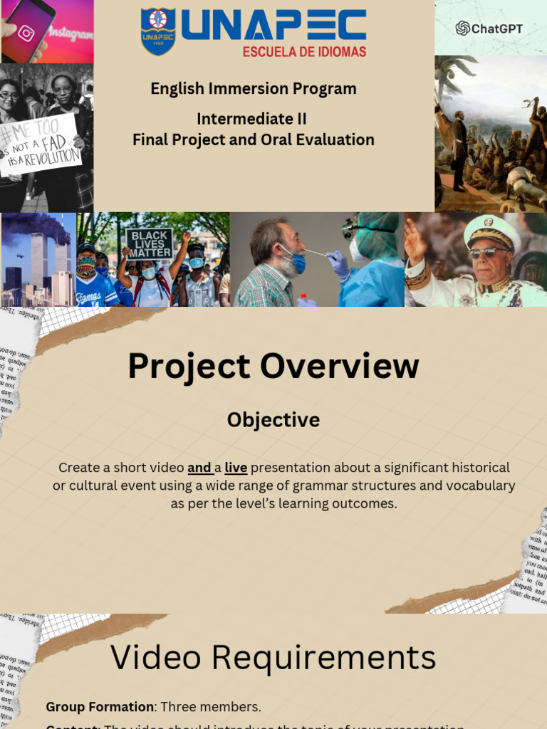 Intermediate II - Final Project and Oral Exam | PDF