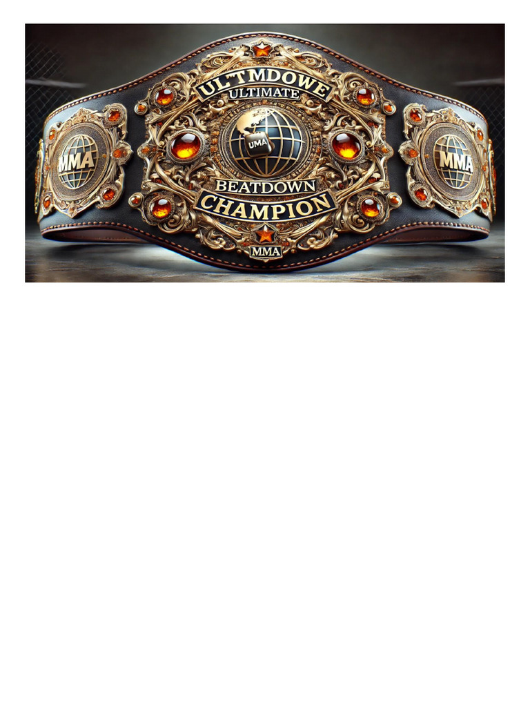 MMA Champion Belt | PDF