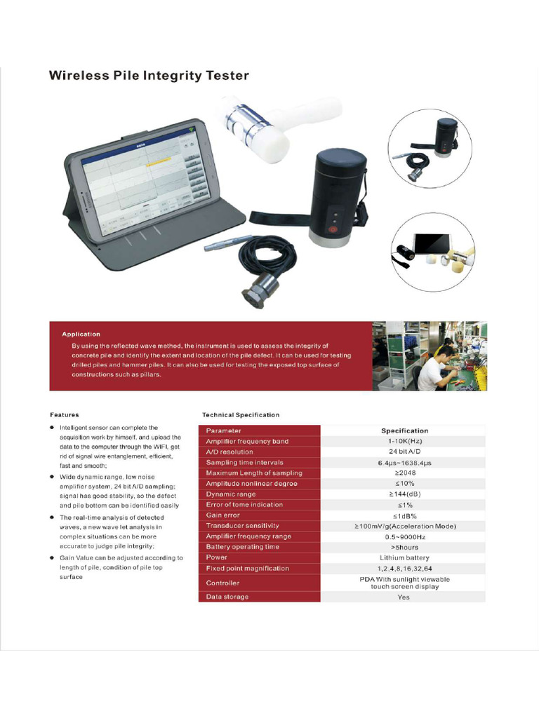 Pile Integrity Tester P8000 | PDF
