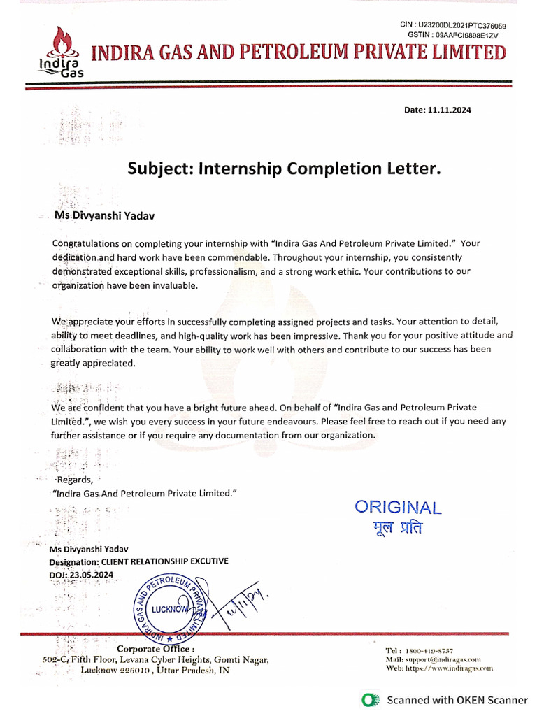 Divyanshi Internship | PDF