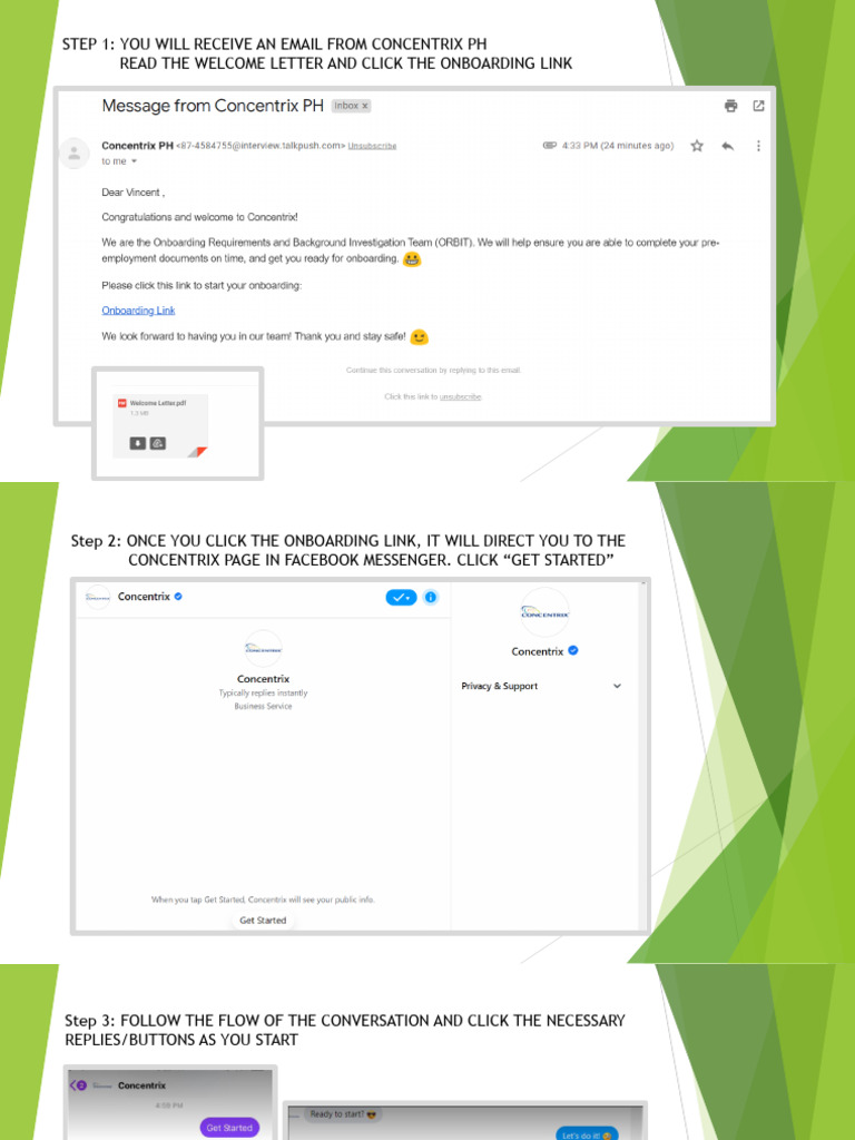 Concentrix Onboarding Process Guide | PDF