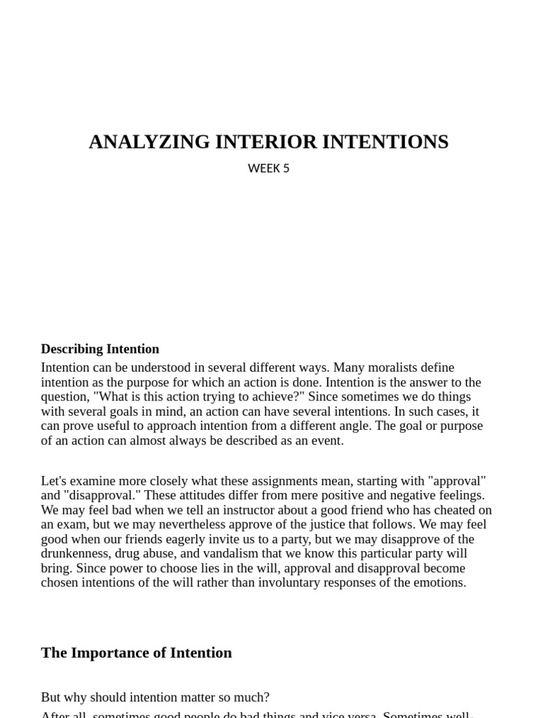 Understanding Moral Intentions and Values | PDF | Intention | Courage