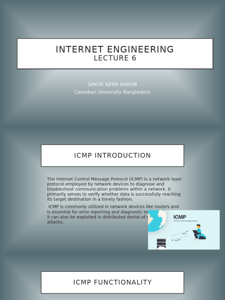 Lecture 6 Internet Engineering | PDF | Denial Of Service Attack | Internet Protocols