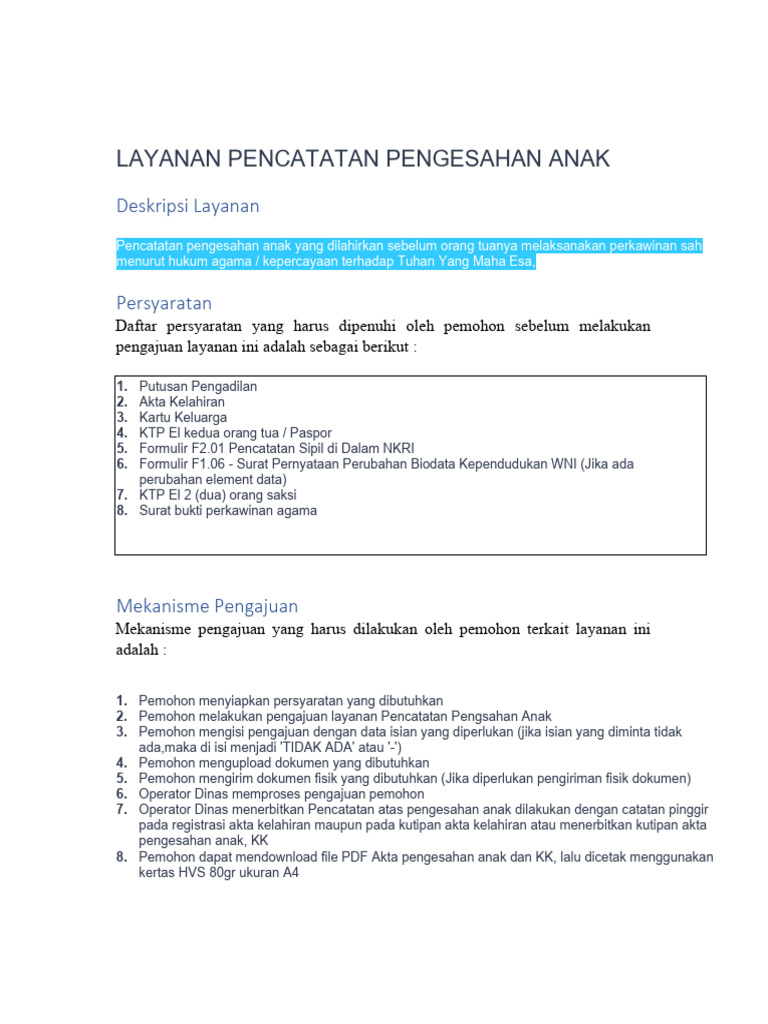Petunjuk Pengajuan | PDF