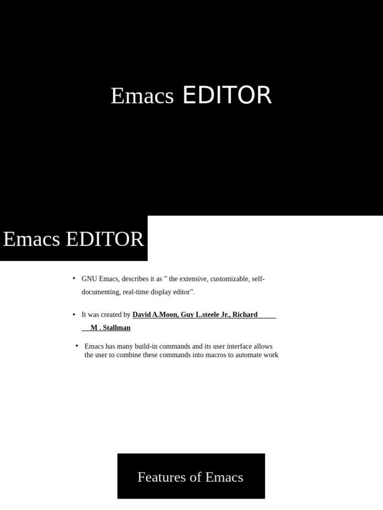 Emacs Editor | PDF | Computing | Software