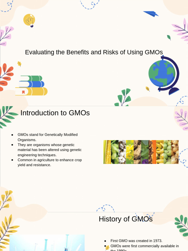 Earth&life11 - 12 q2 5 wk4 Evaluating The Benefits and Risks of Using GMOs | PDF | Genetically ...