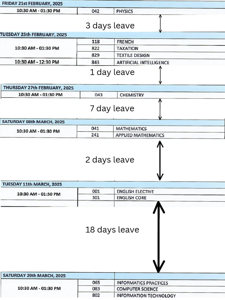 3 Days Leave Doc1 Merged | PDF