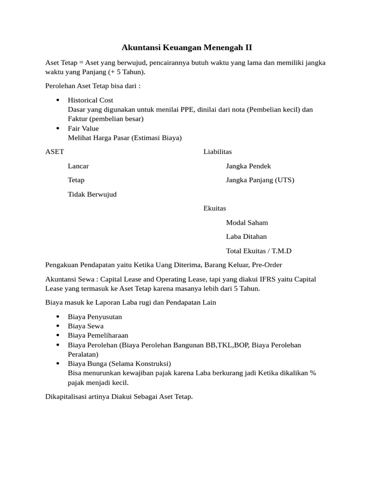 Akuntansi Keuangan Menengah II | PDF