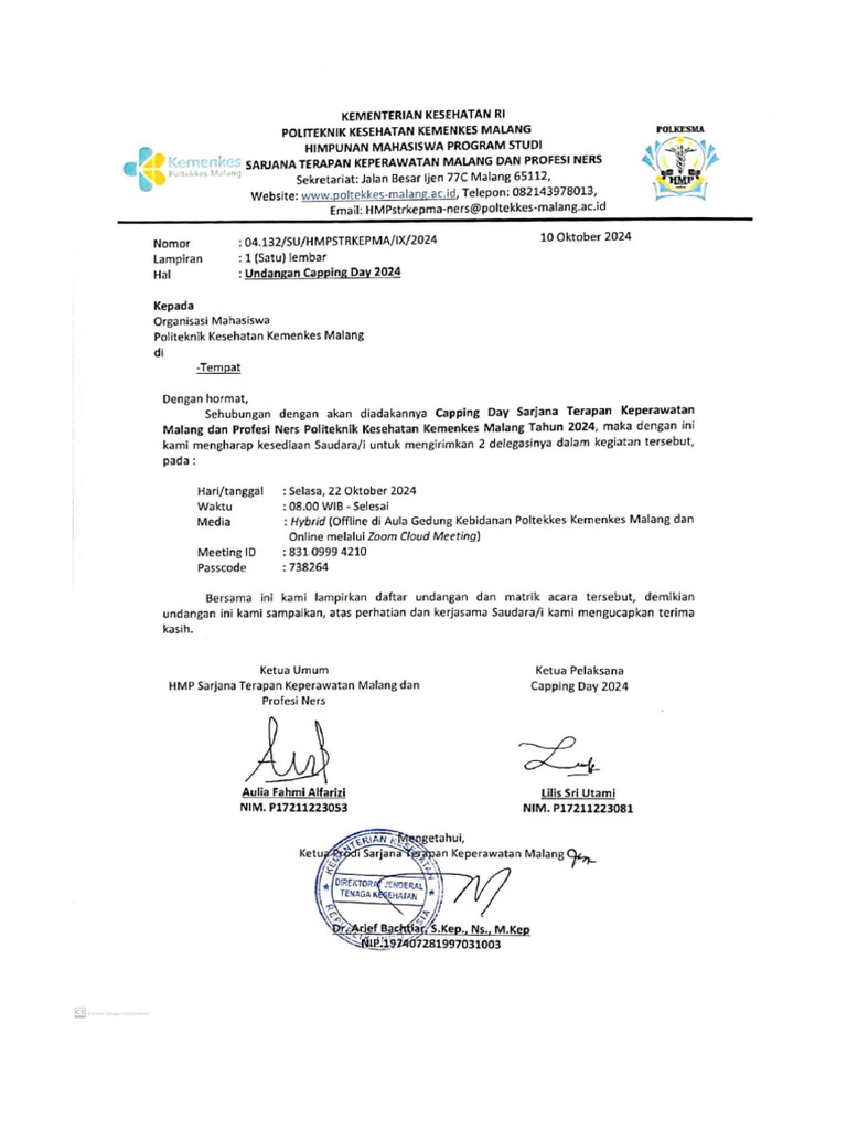 Capping Day 2024: Daftar Ormawa & Susunan Acara | PDF