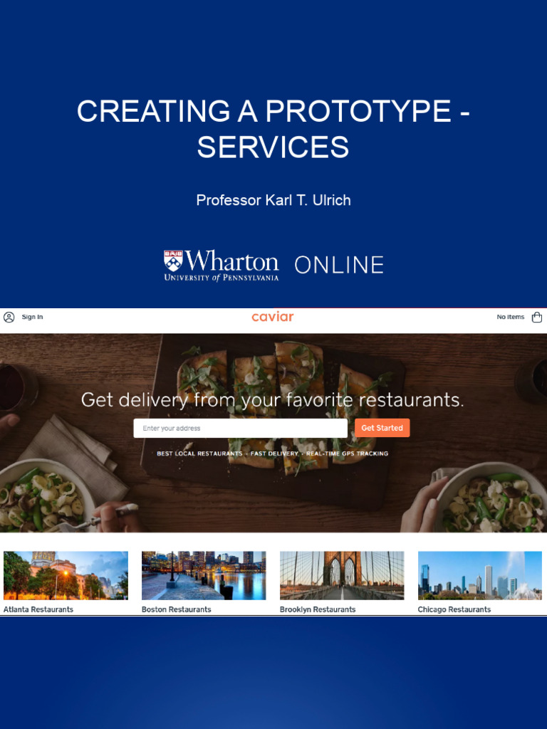 4.5 Creating A Prototype - Services | PDF