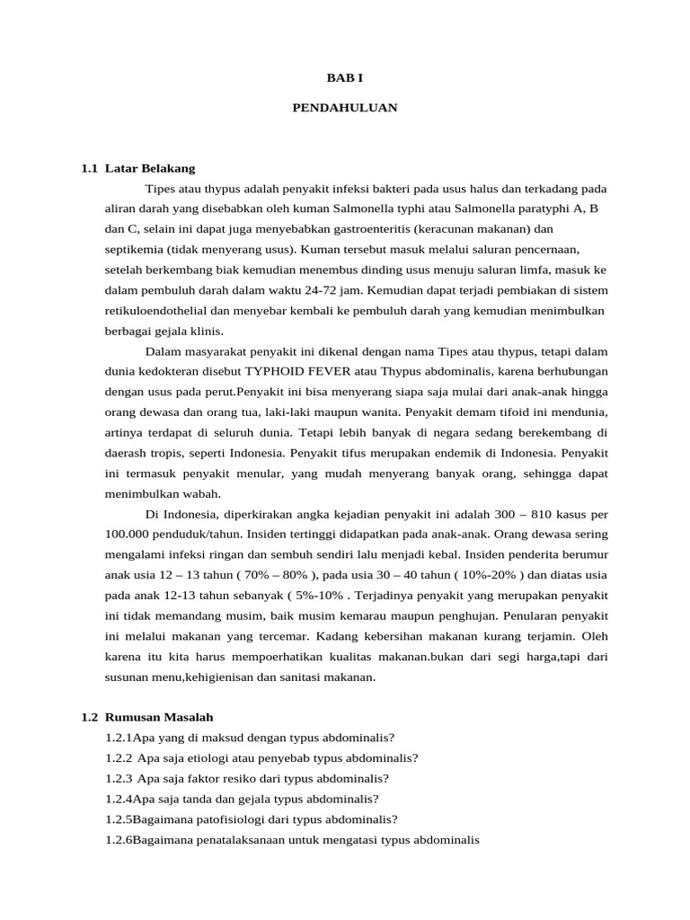 LAPORAN PENDAHULUAN DAN Askep | PDF