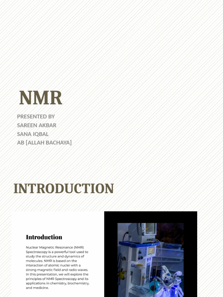 Nmr.l Application in daily life | PDF