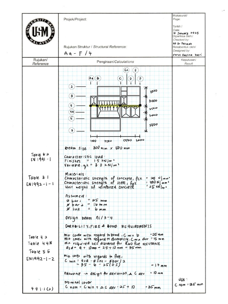 Example Beam Calculation | PDF
