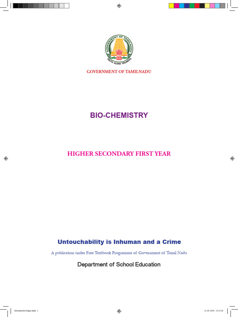 11th STD Bio-Chemistry English | PDF | Cell Nucleus | Cell (Biology)