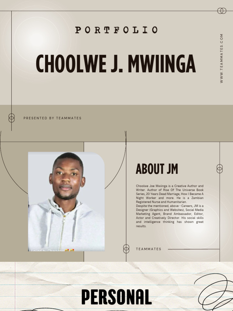 Choolwe JM Portfolio | PDF