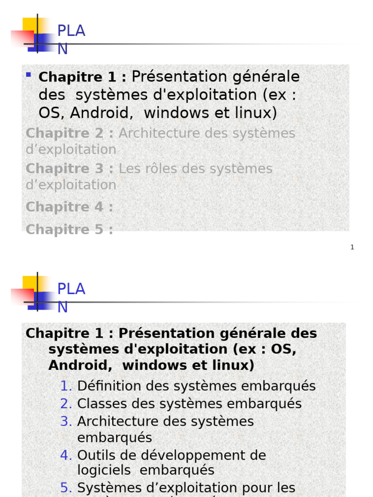 Systèmes d'exploitation et embarqués | PDF | Système d'exploitation ...