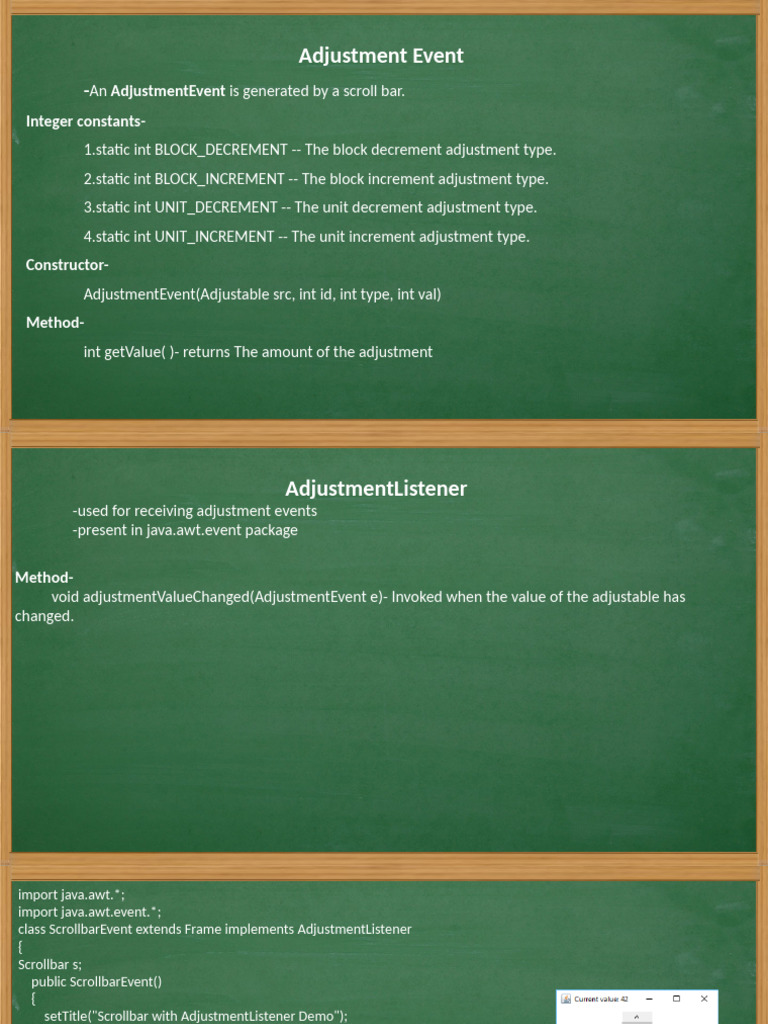 3.4 AdjustmentEvent N Listener | PDF