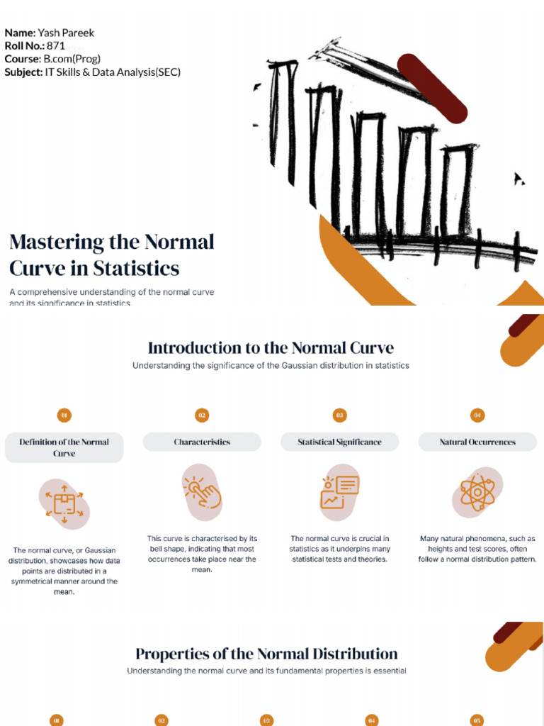 Understanding The Normal Curve and Its Fundamentals Properties | PDF
