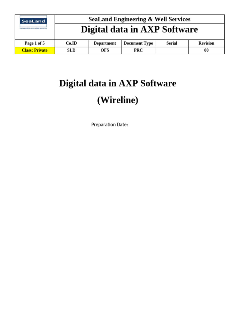 AXP Software Digital Data Guide | PDF