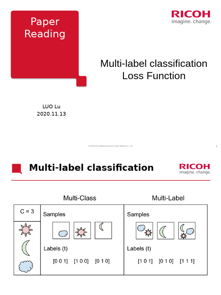 Multi-label Classification Loss | PDF | Algorithms | Applied Mathematics