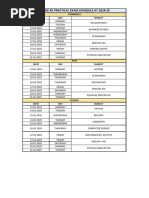 January 2025 - External Exam Timetable | PDF