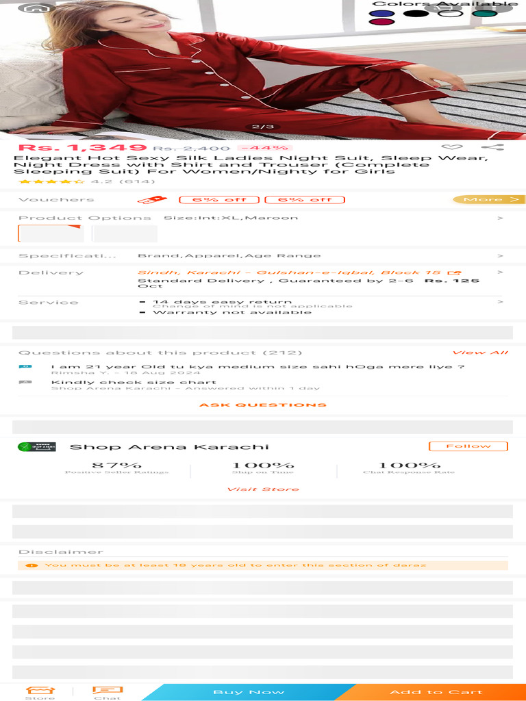 Elegant Hot Sexy Silk Ladies Night Suit, Sleep Wear, Night Dress With Shirt and Trouser ...