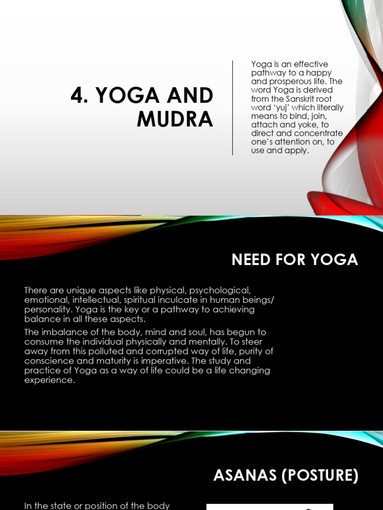 FYJC 4 YOGA & MUDRA | PDF | Asana | Yoga
