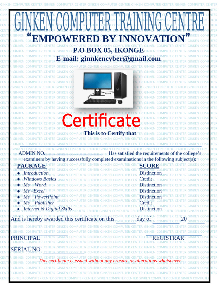 CERT - Copy | PDF
