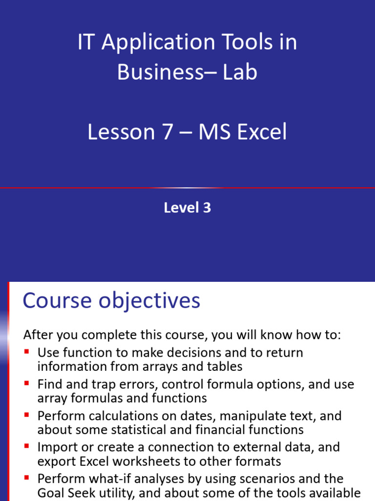 IT Business (Lab) MS Excel Answer | PDF | Microsoft Excel | Comma Separated Values