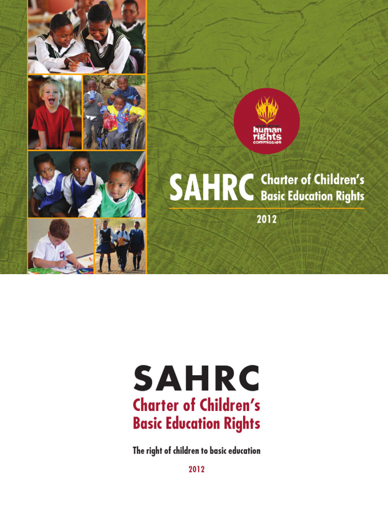 SAHRC Education Rights Charter | PDF | Human Rights | Poverty