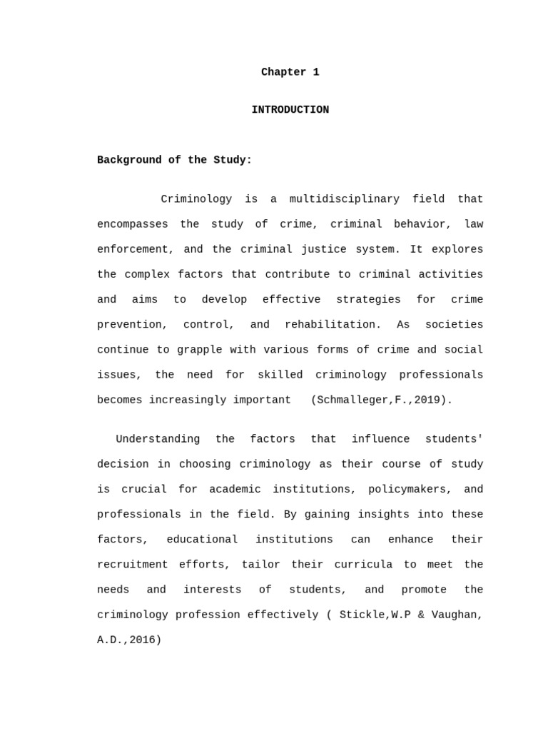 Factors Influencing Criminology Students | PDF | Criminology | Crimes