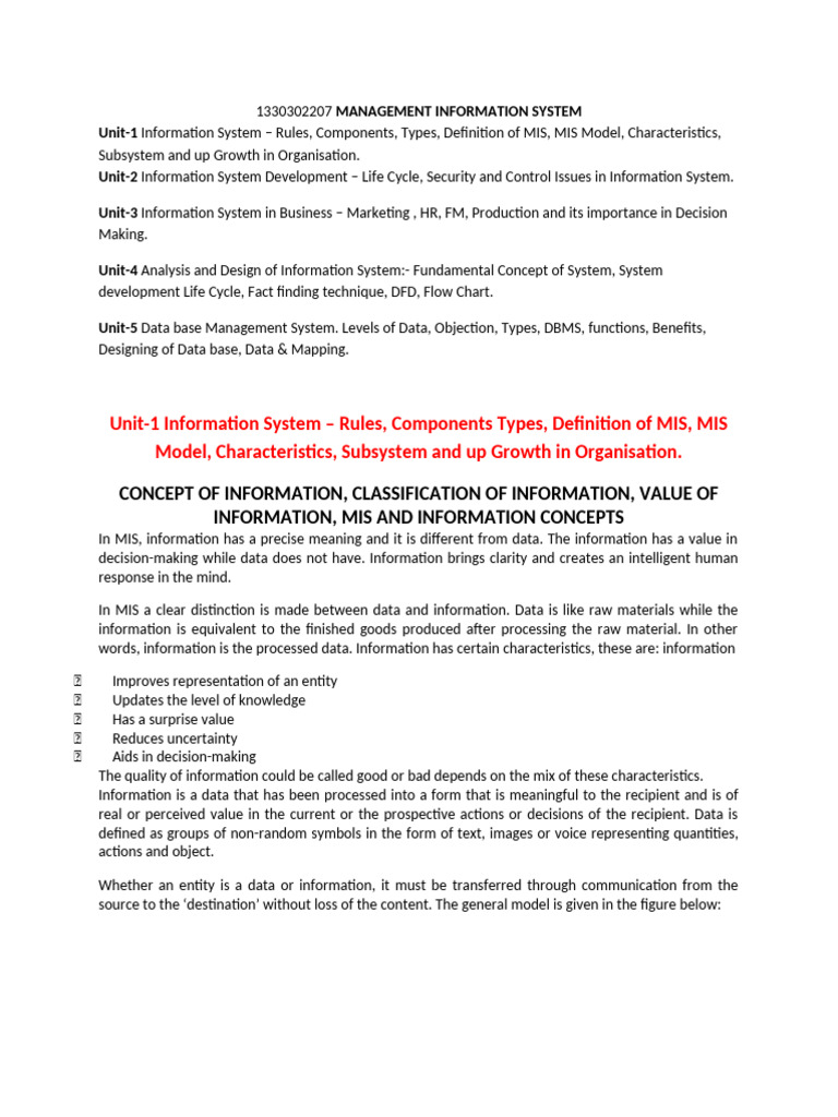 3 MIS - Management Information System | PDF | Information | Databases
