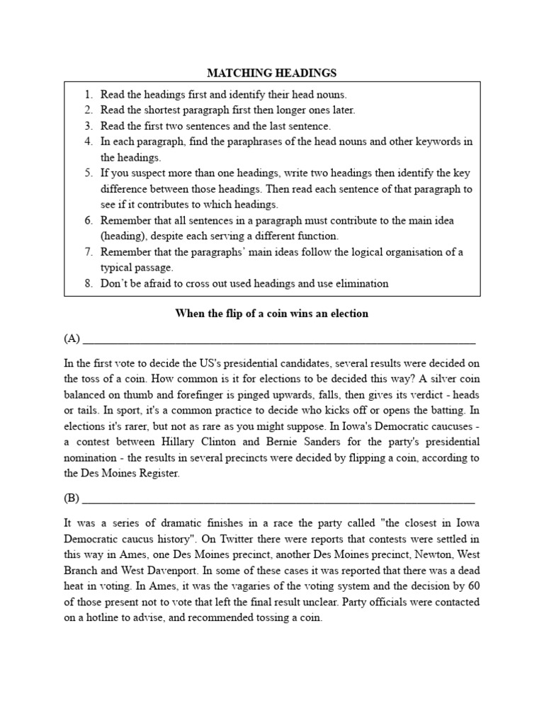 Matching heading | PDF