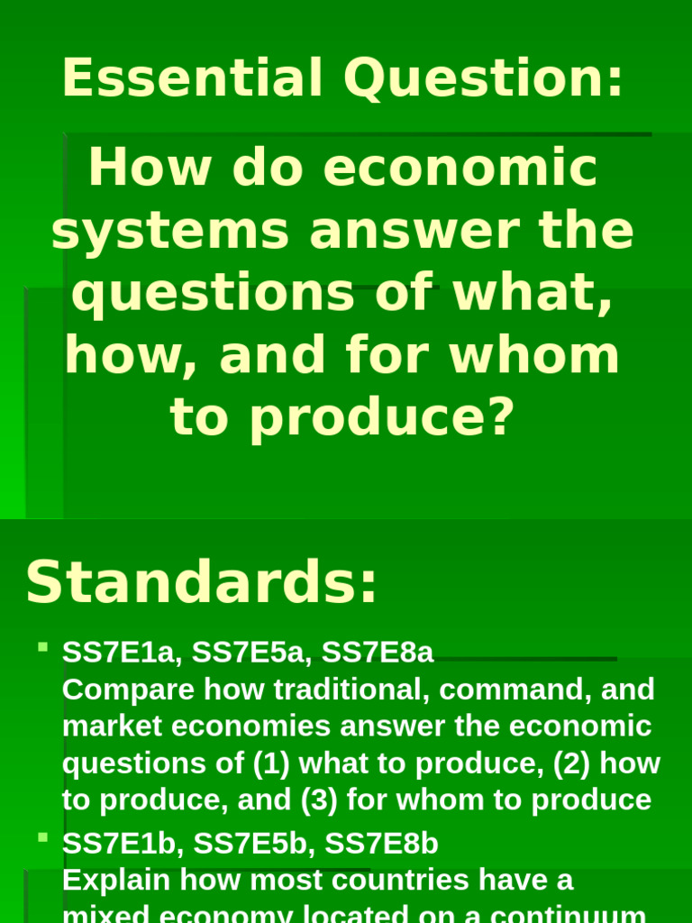 Economics Systems | PDF | Economic System | Economics