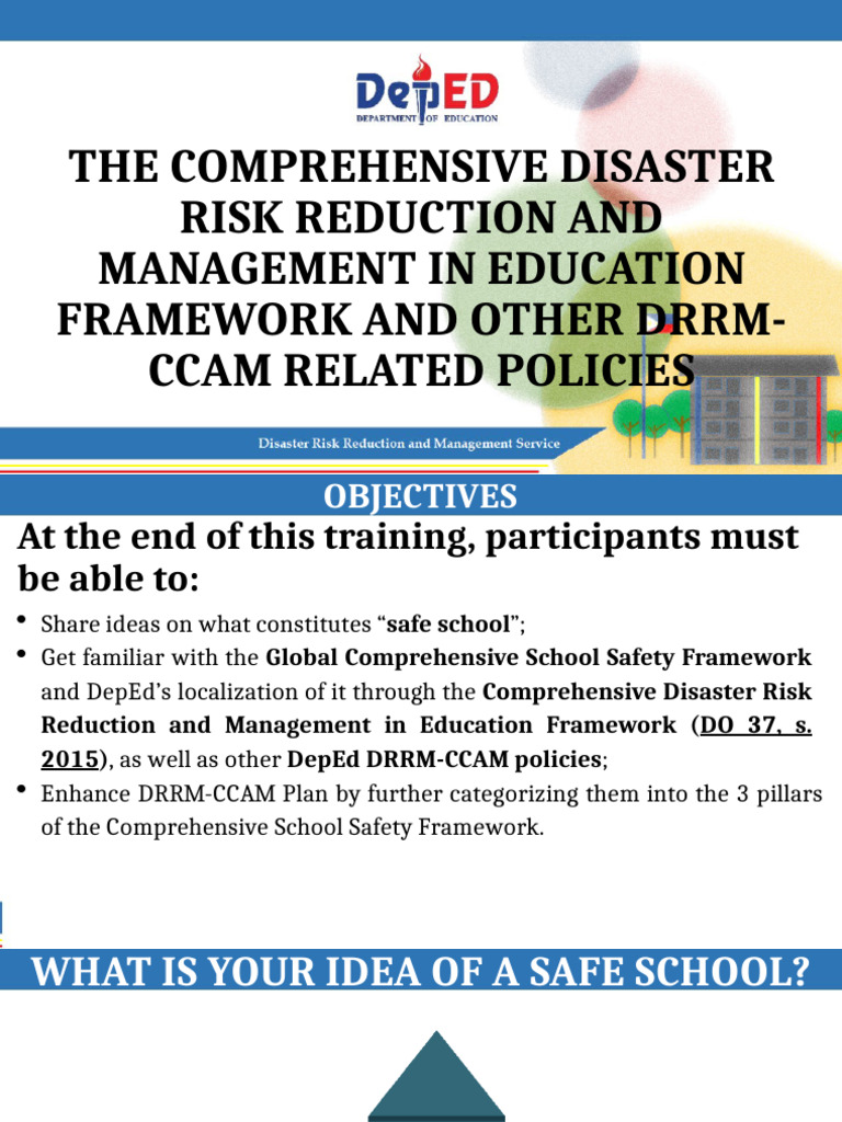 comprehensive DRRM in school | PDF | Emergency Management | Disaster ...