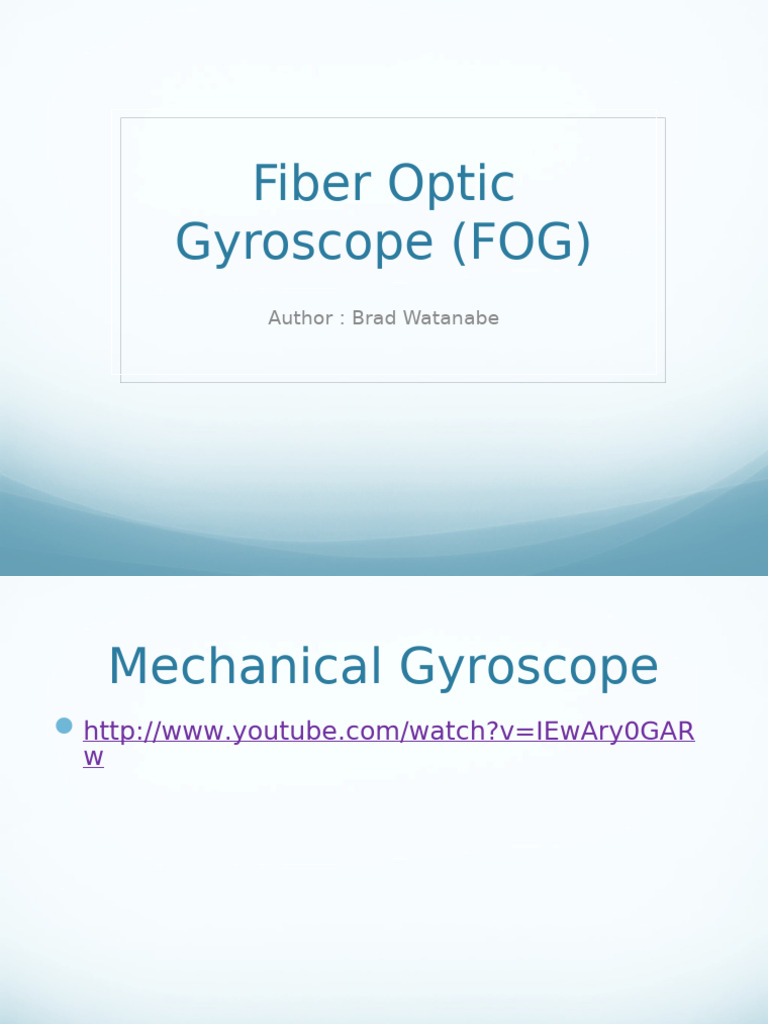 Fiber Optic Gyro | PDF