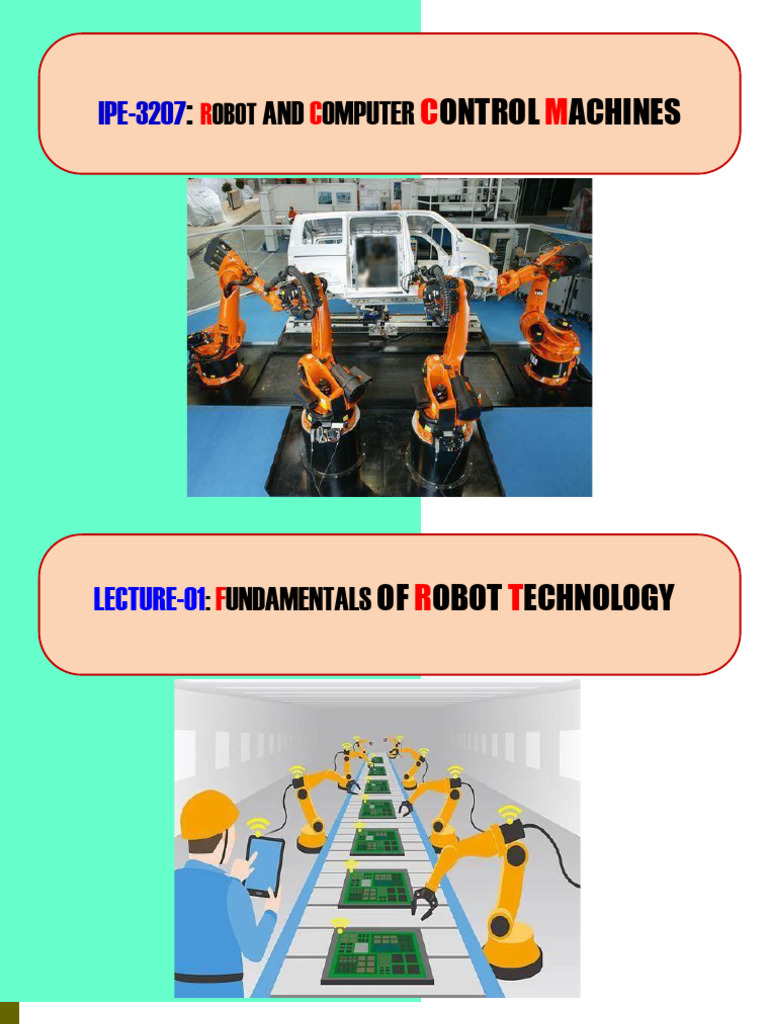 Lecture-1 Fundametals of Robotics | PDF | Actuator | Automation