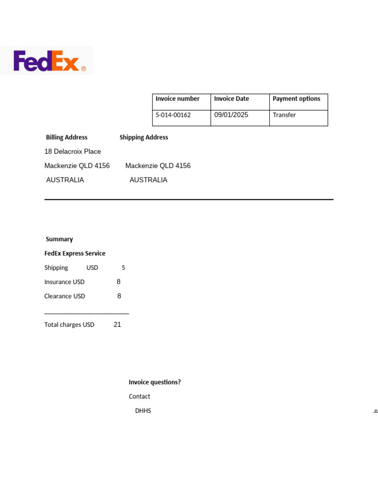 Fedex Invoice | PDF