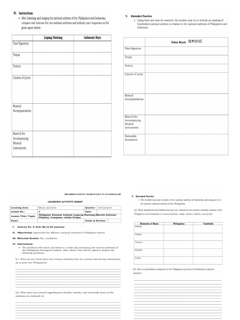 Music Activity1 Week 1 | PDF