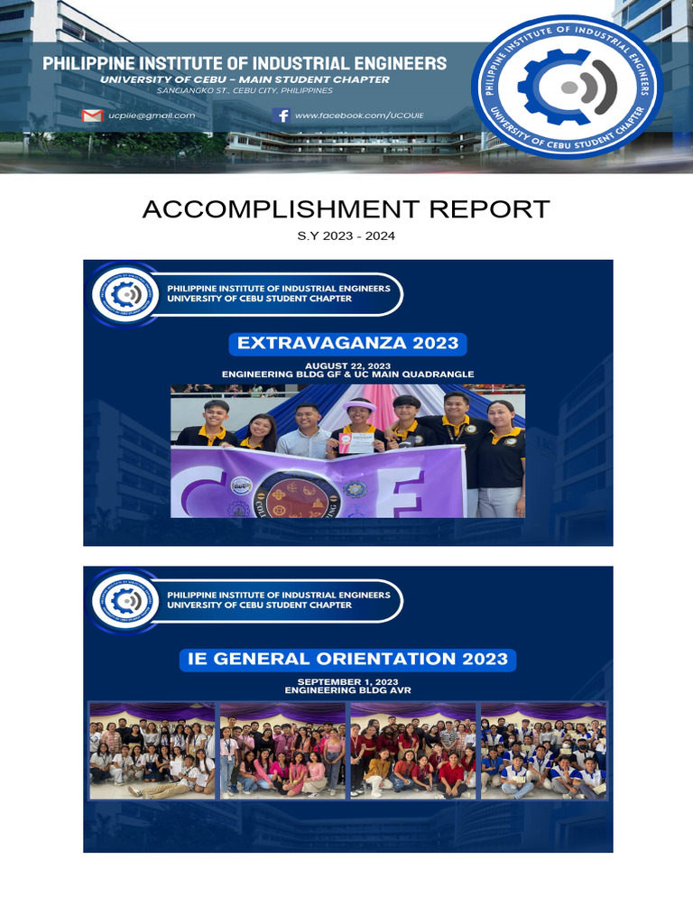 Accomplishment Report 2023 2024 | PDF