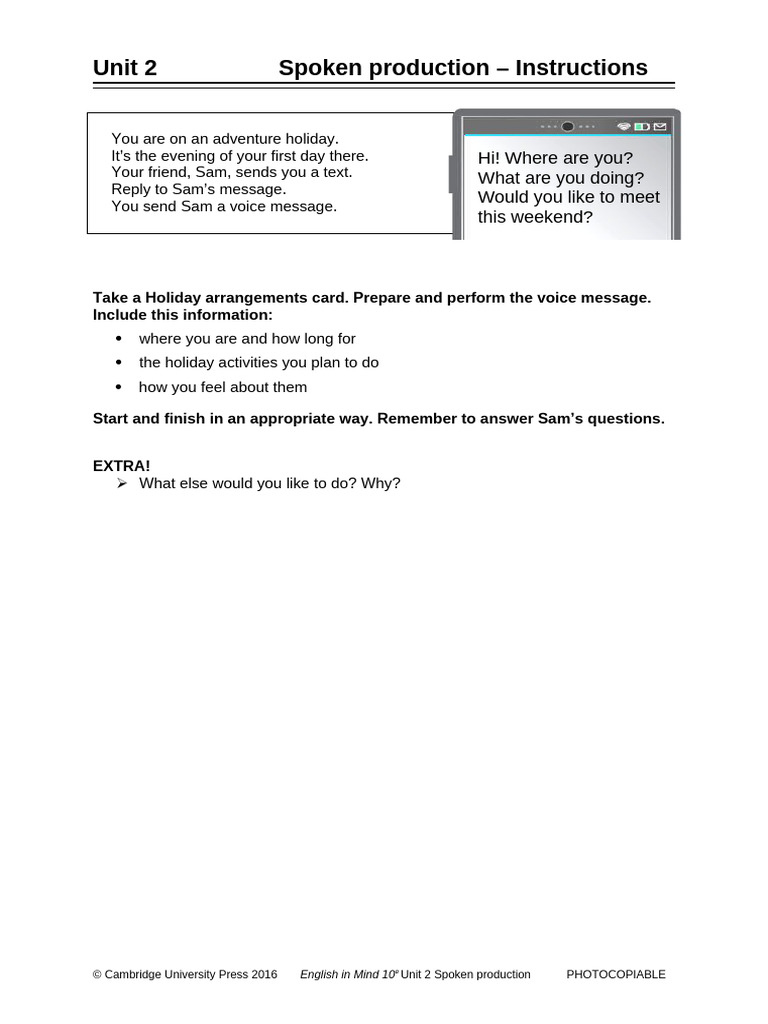 Holiday Voice Message Instructions | PDF