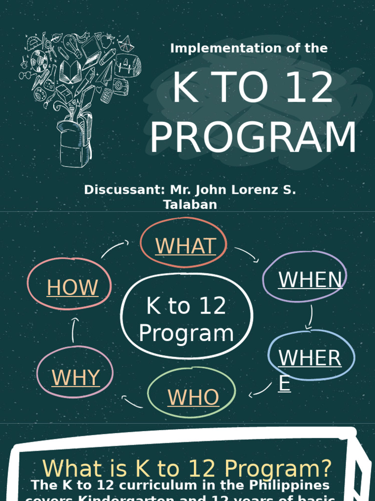 Implementation of K To 12 Program Autosaved | PDF